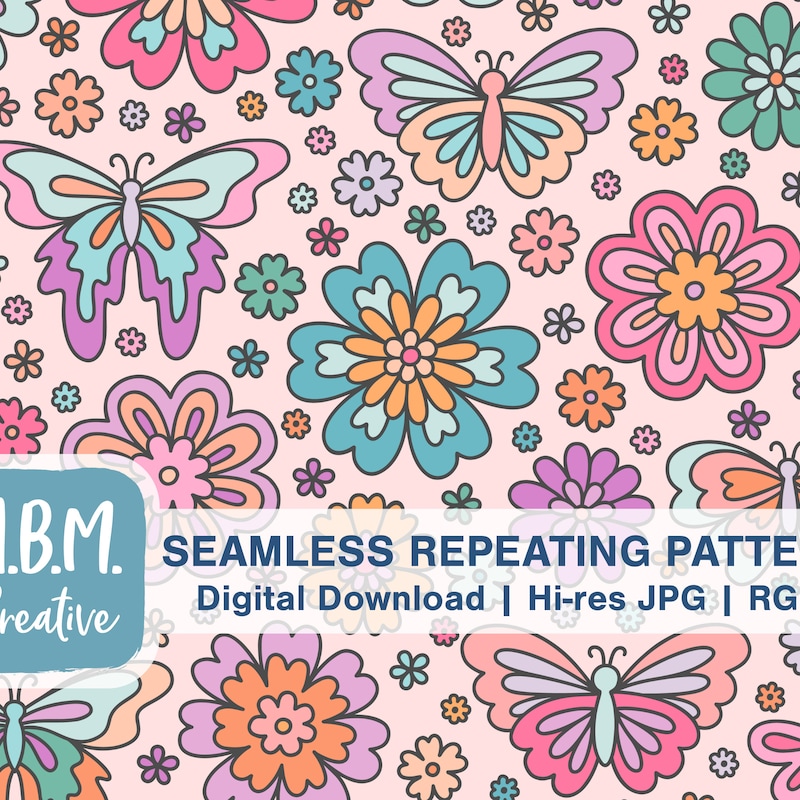 Spring Floral Paper - Etsy