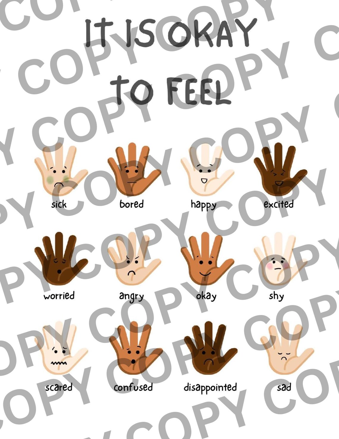 Calming Corner Poster Set - Toasted Blue - Etsy