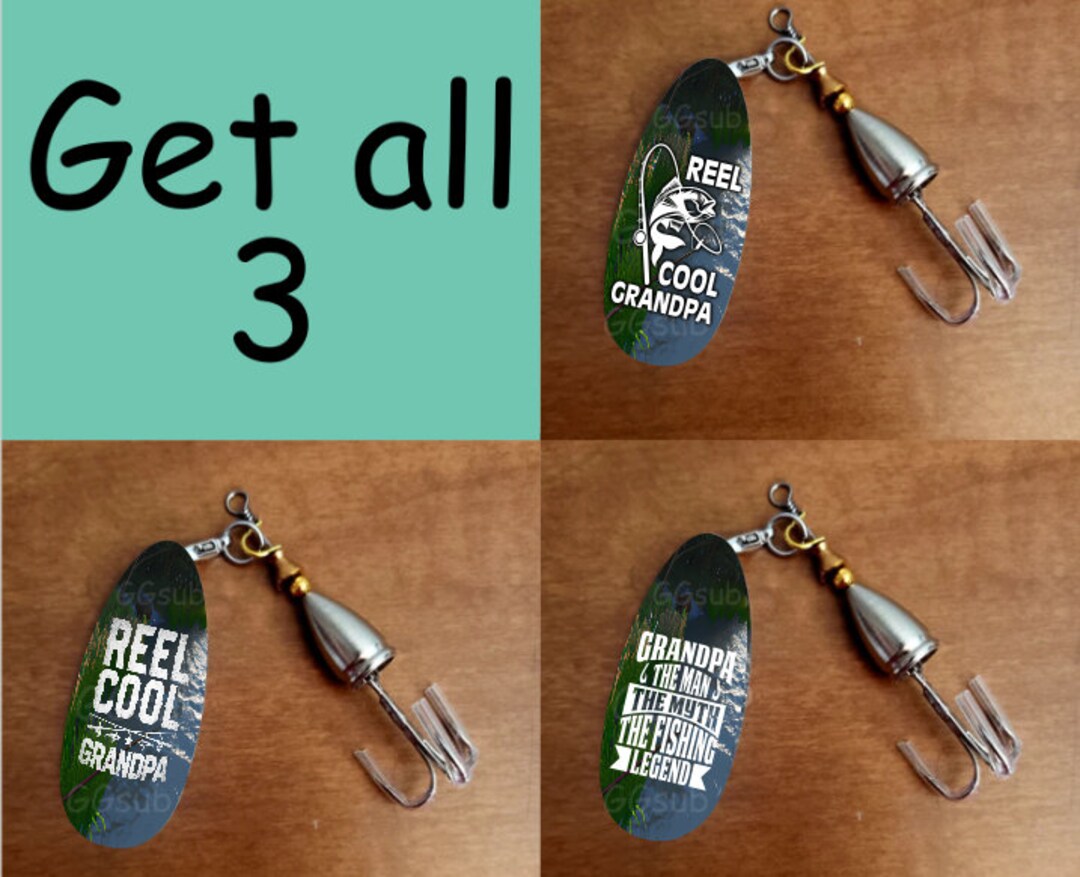 Fishing Lure Grandpa Design Bundle, Dad Digital Design, Digital ...