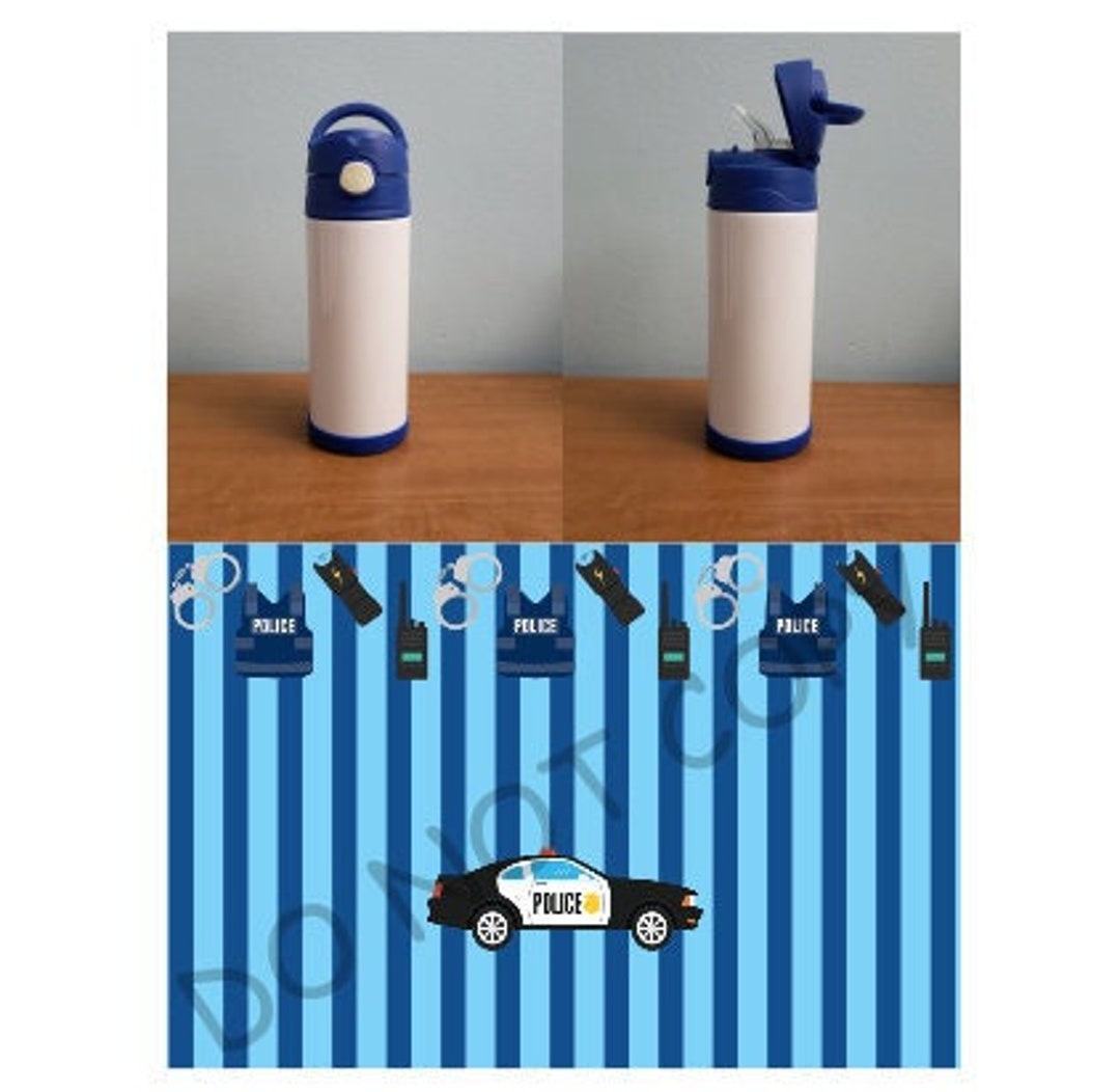 Police Car Kids Cup Sublimation Design (digital Download) - Etsy