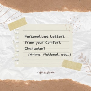Anime Letter - Etsy
