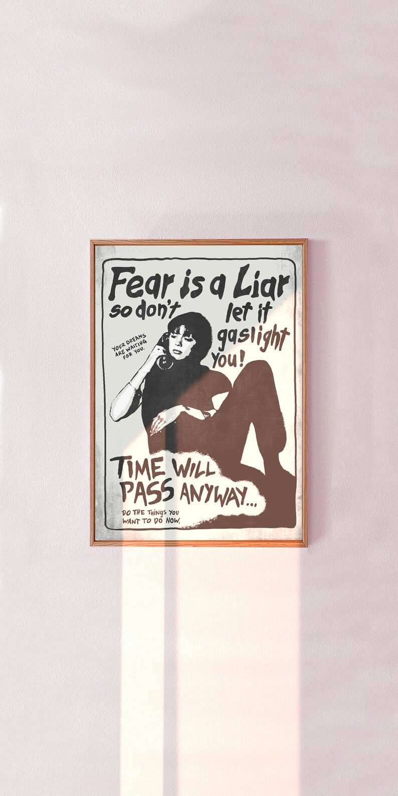 Fear is A Liar Print, Edgy Wall Art, 90s Aesthetic Print, Grunge Poster ...