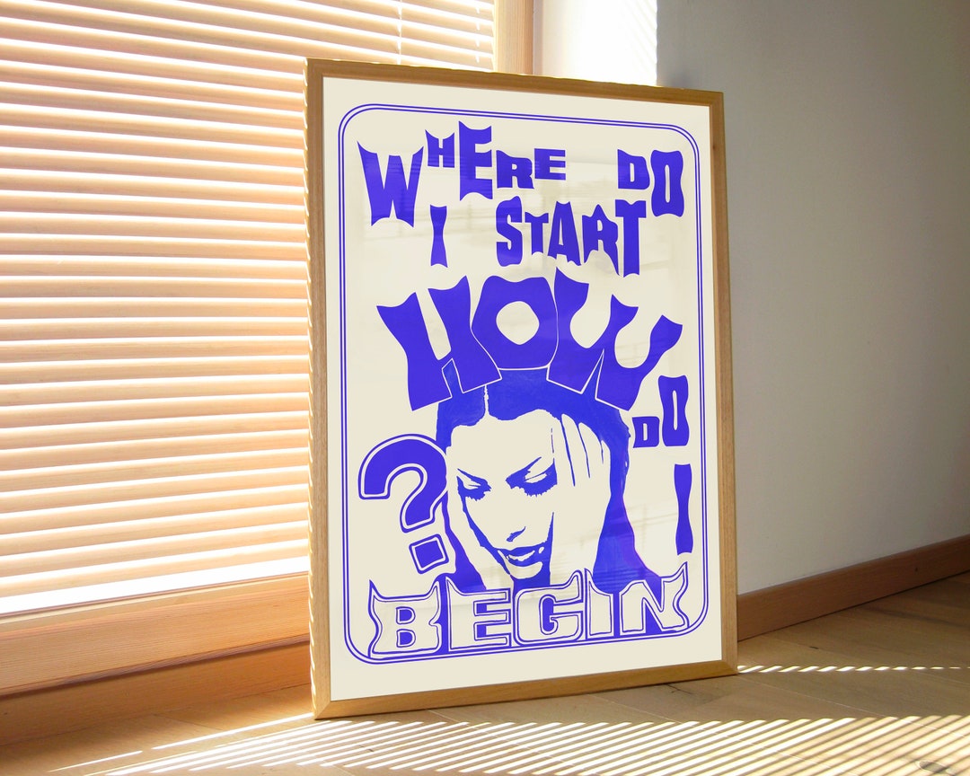 Existential Dread Print Set, Typography Print Pack, Vintage Wall Art ...