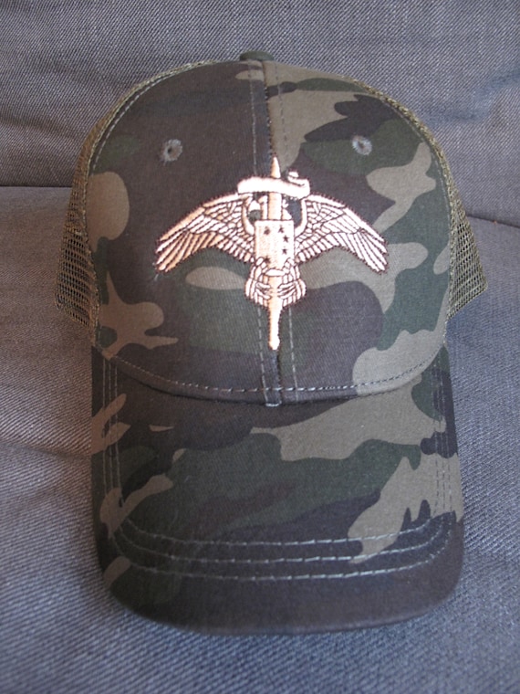 MARSOC Raider Woodland Camo Trucker Cap Hat Marine Corps - Etsy Ireland