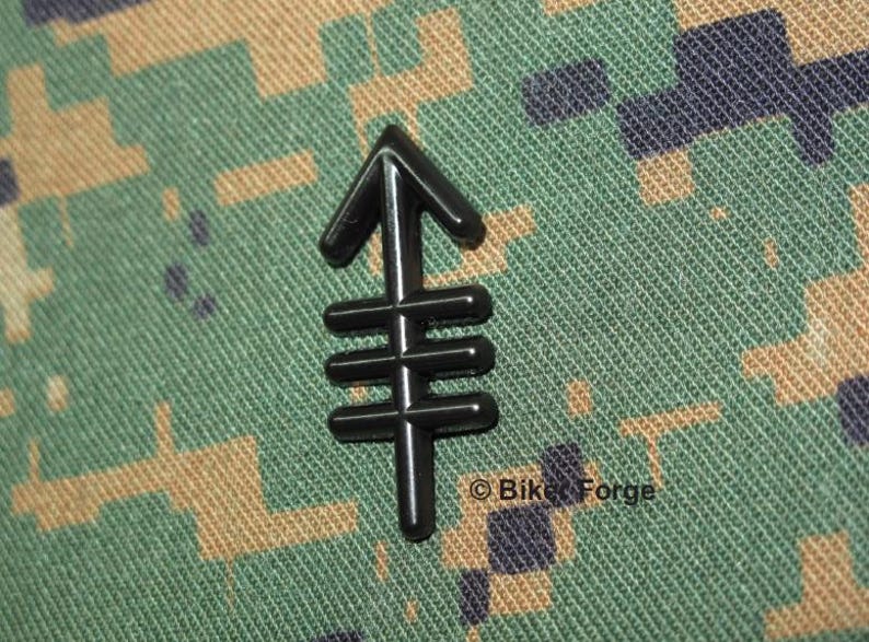 Heavy Machine Gunner Map Symbol Badge MOS 0331 Infantry Pin - Etsy