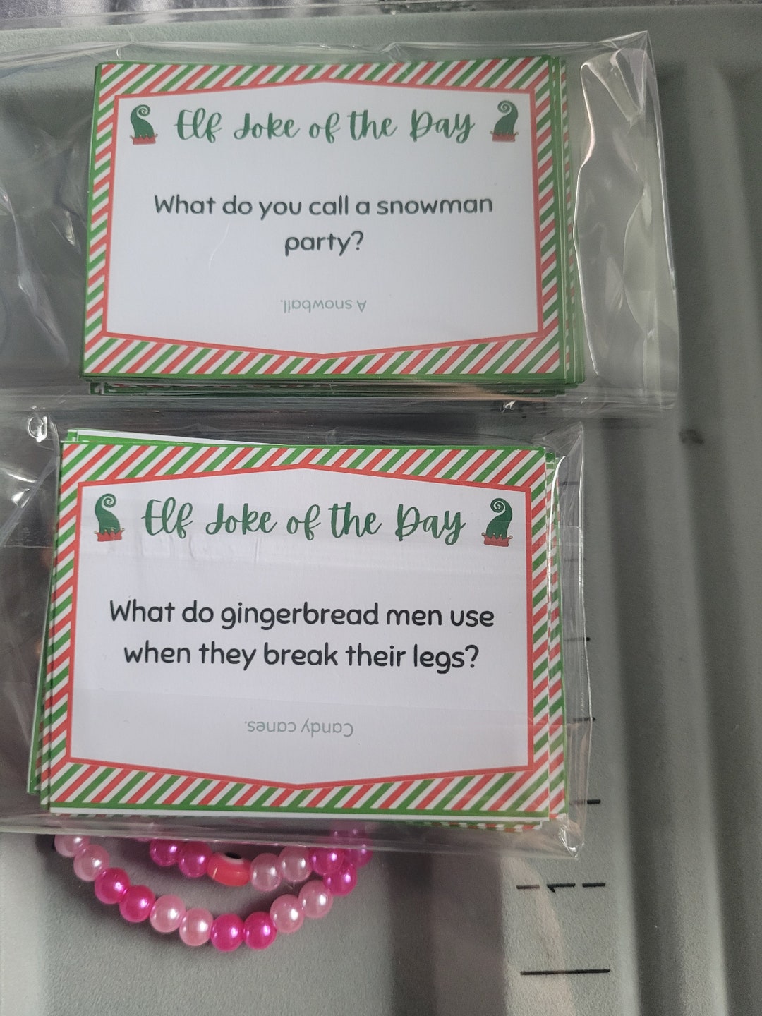 Elf Joke Cards 40 Elf Cards Included - Etsy