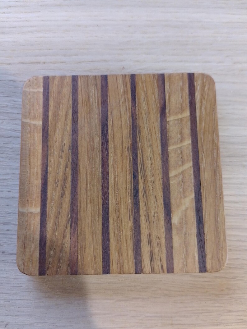 Oak and Walnut Wood Coasters - Etsy