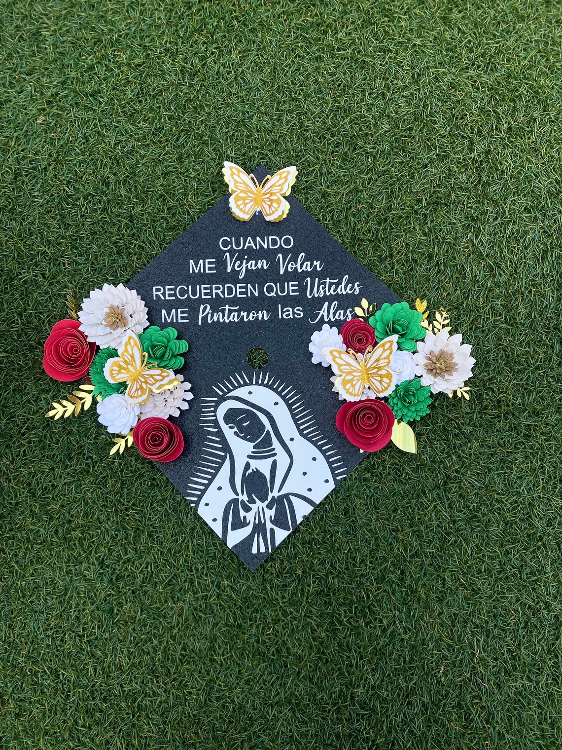 Virgen De Guadalupe, Graduation Cap Topper, Personalized Grad Cap ...