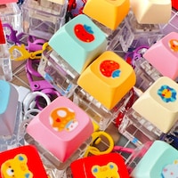 Four-button Clicky Mechanical Switch Fidget Clicker Toy Multiple Color ...