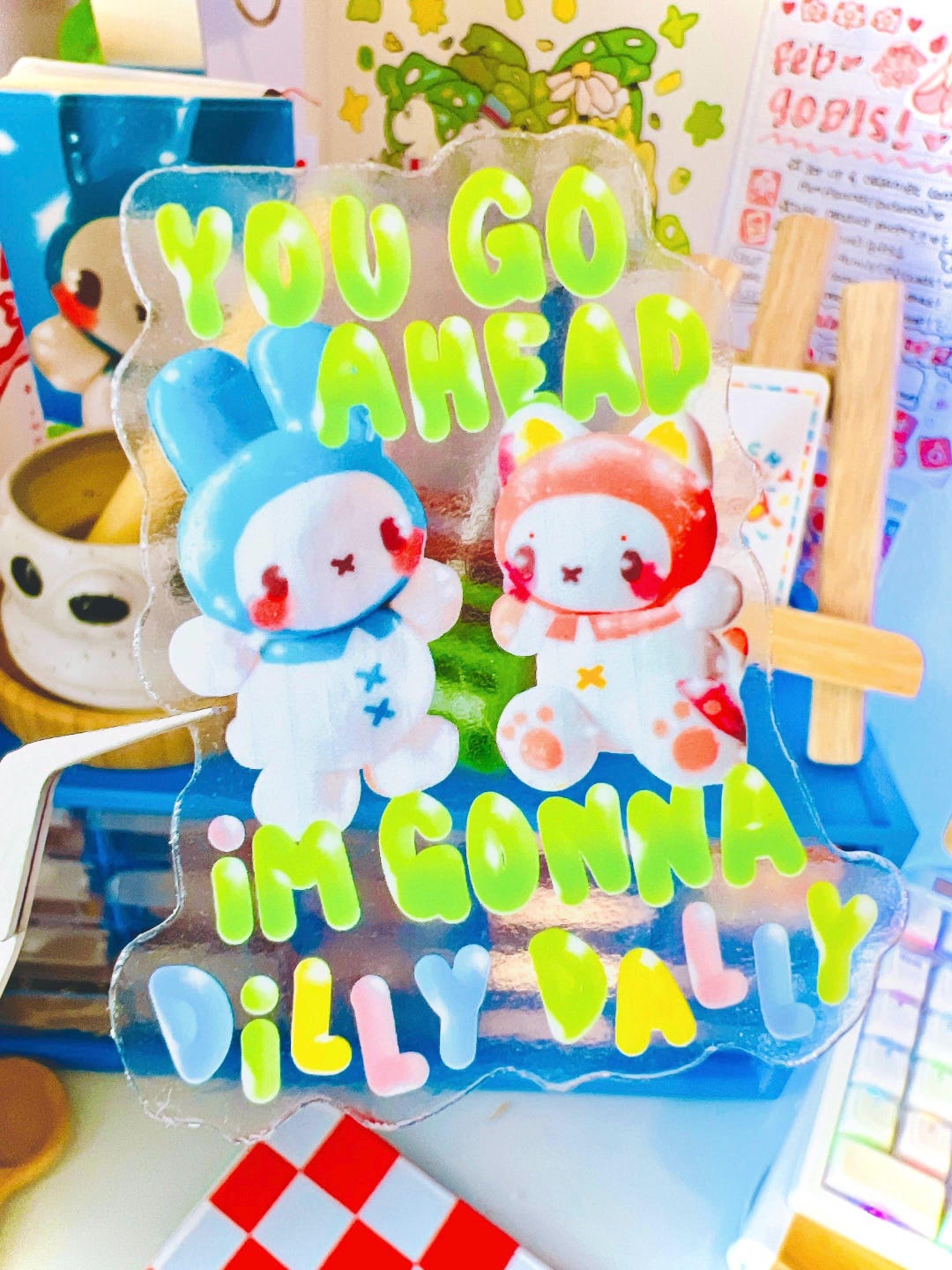 Clear Transparent Vinyl Sticker Bothersome Creature Worm Apple Funny ...