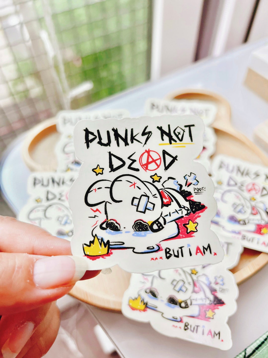 Punks Not Dead but I Am Rabbit Bunny Poot Sticker Vinyl Matte - Etsy
