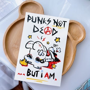 Punky Poots Punk Rock Cute Kawaii Art Prints Matte Cardstock Fart - Etsy