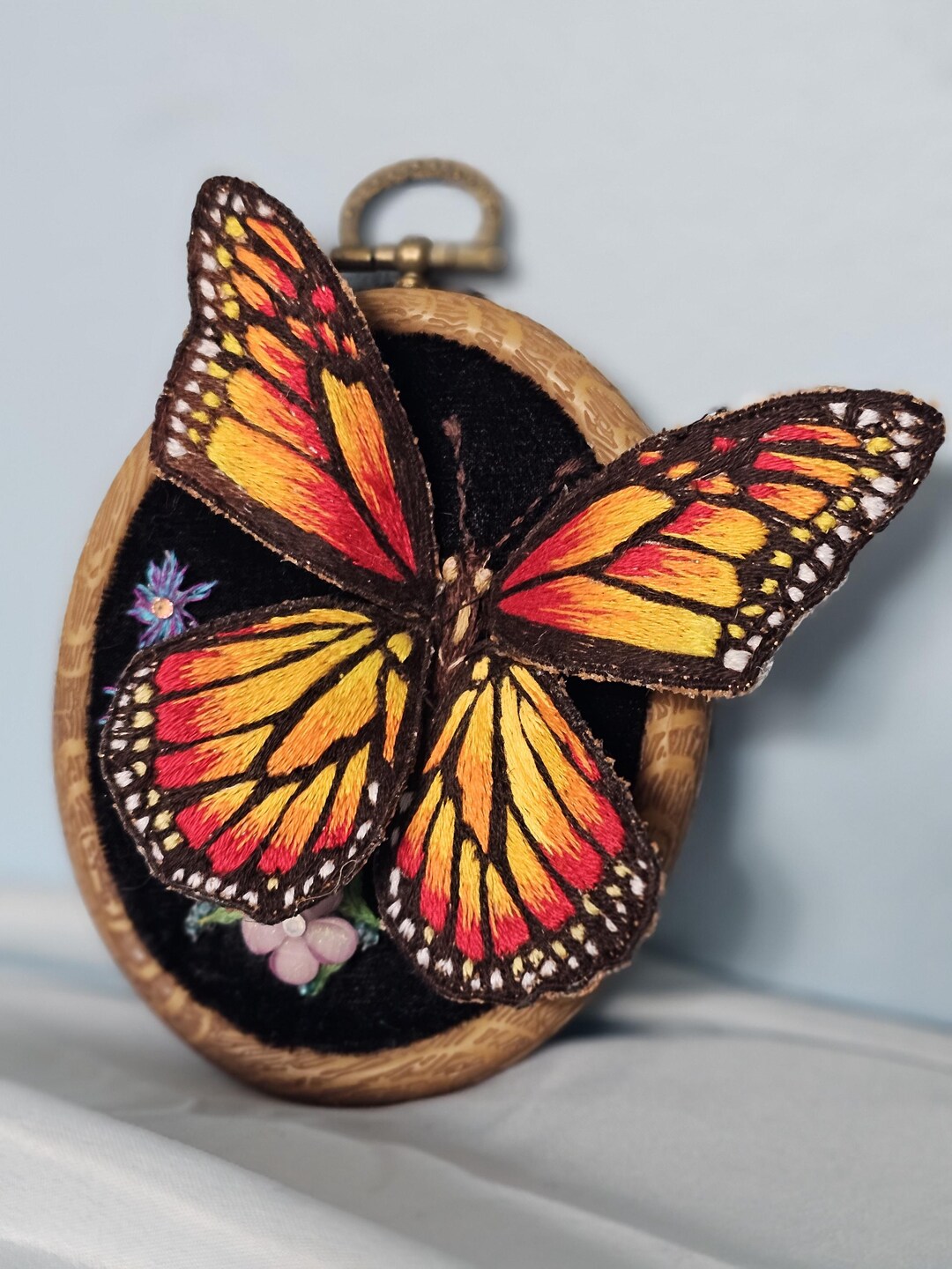 Compleated Stumpwork Embroidery Art. Butterfly Art. - Etsy