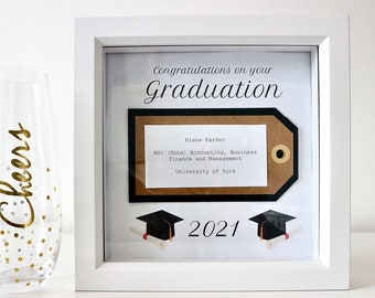Personalised Wooden Graduation Certificate Holder Frame Gift | Etsy