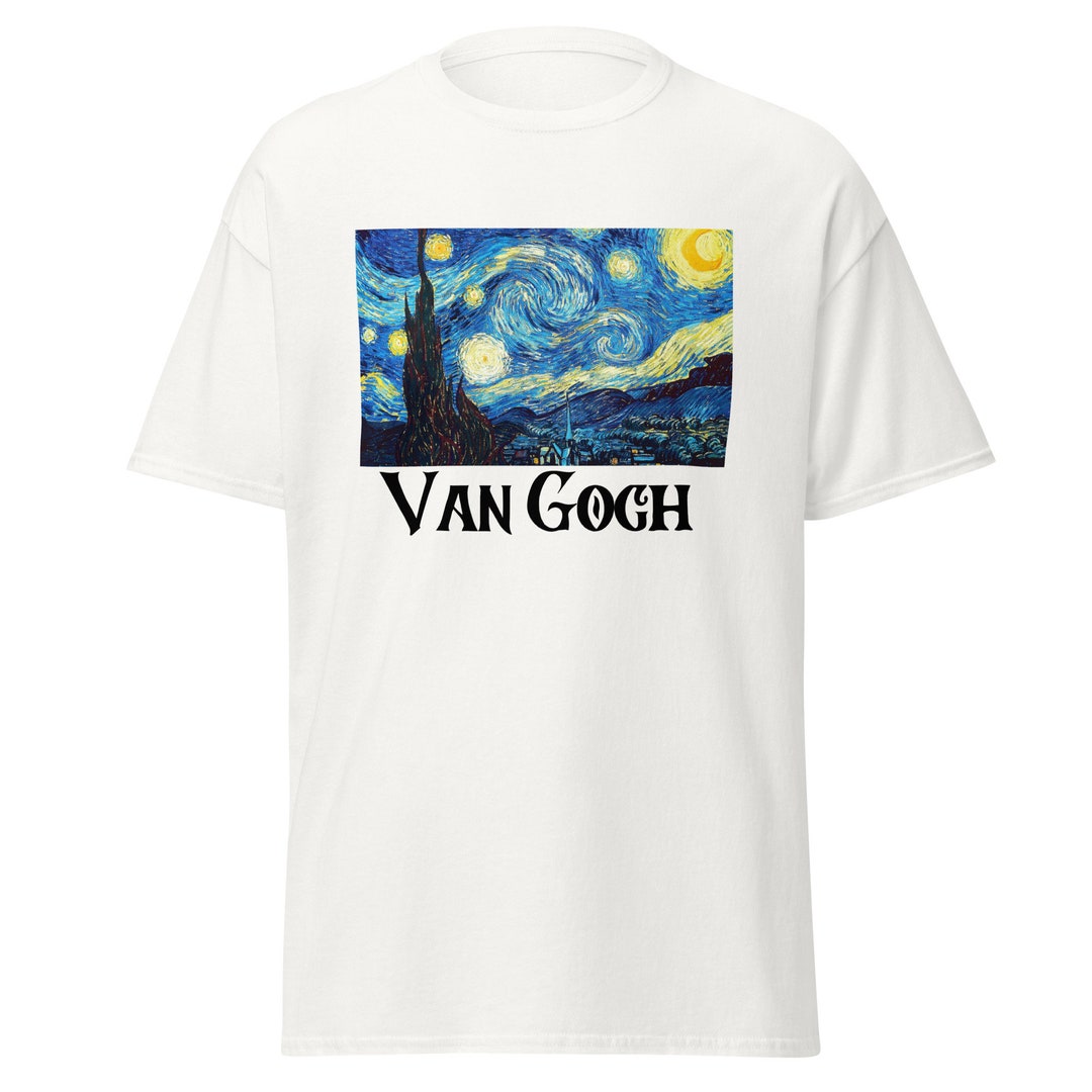 Vincent Van Gogh T-shirt, Starry Night Wearable Art Shirt, Christmas ...
