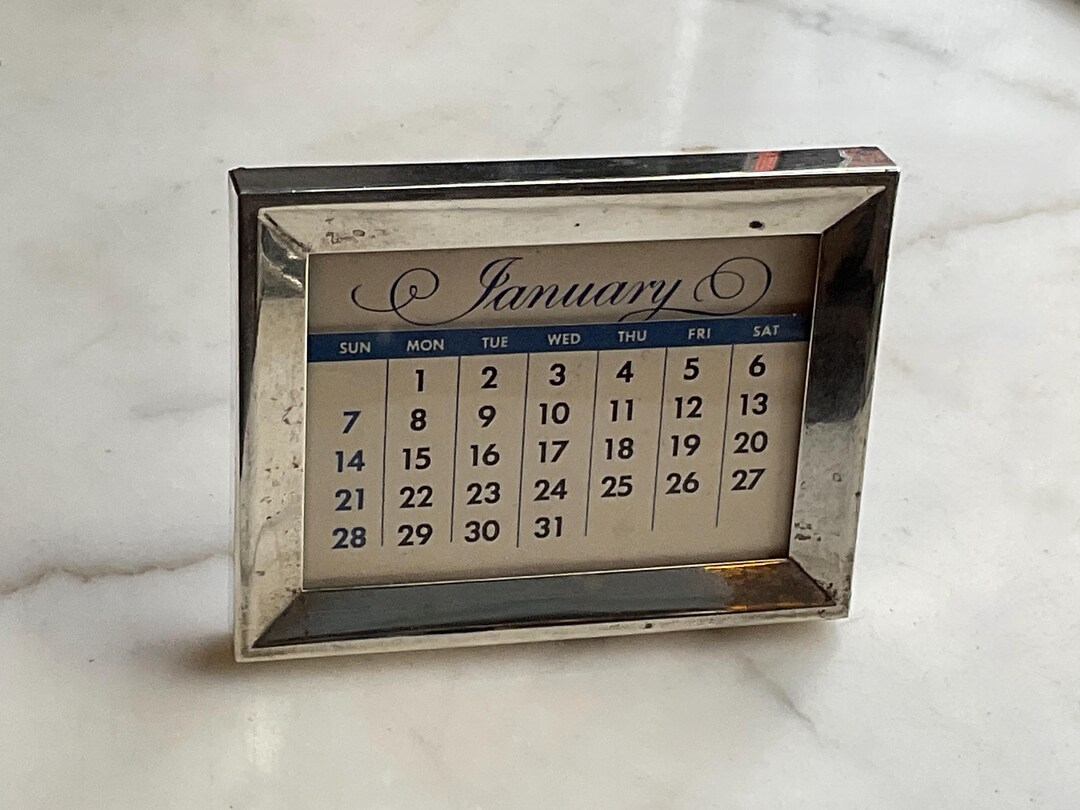 Tiffany and Co Sterling Silver Perpetual Calendar - Etsy