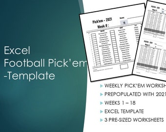 Football Pick Em | Etsy