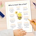 Bee Game Printable, Who is Most Like a Bee Game for Kids and Adults ...