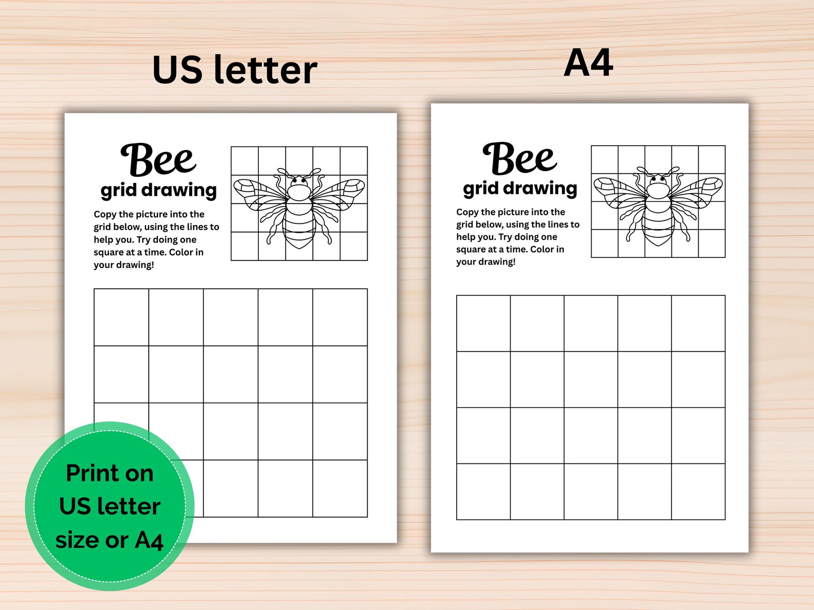 Grid Drawing Activity for Kids Printable, Drawing and Coloring Page ...
