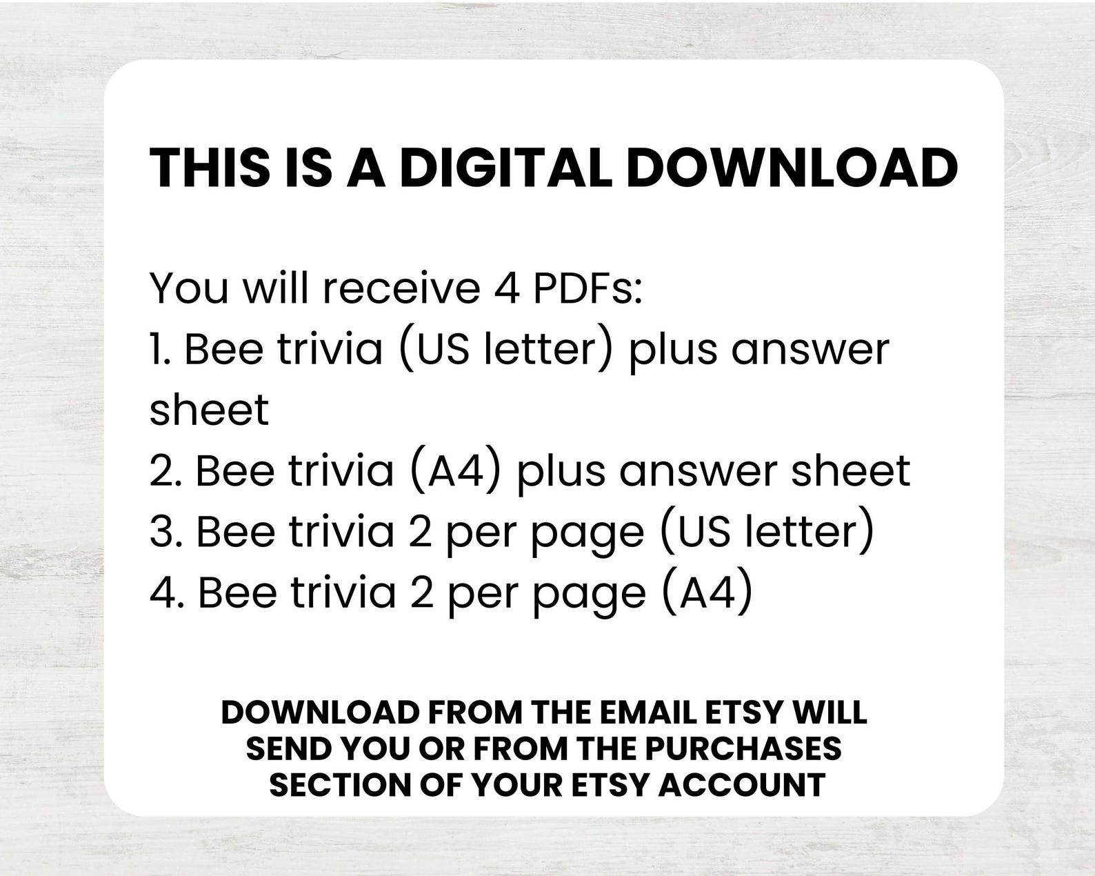 Bee Trivia Game, Printable Honeybee Trivia Game for Kids and Adults ...