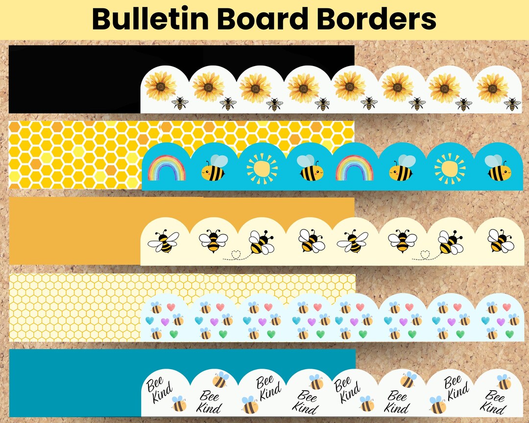 Bee Bulletin Board Borders, Spring Classroom Bulletin Board Borders ...