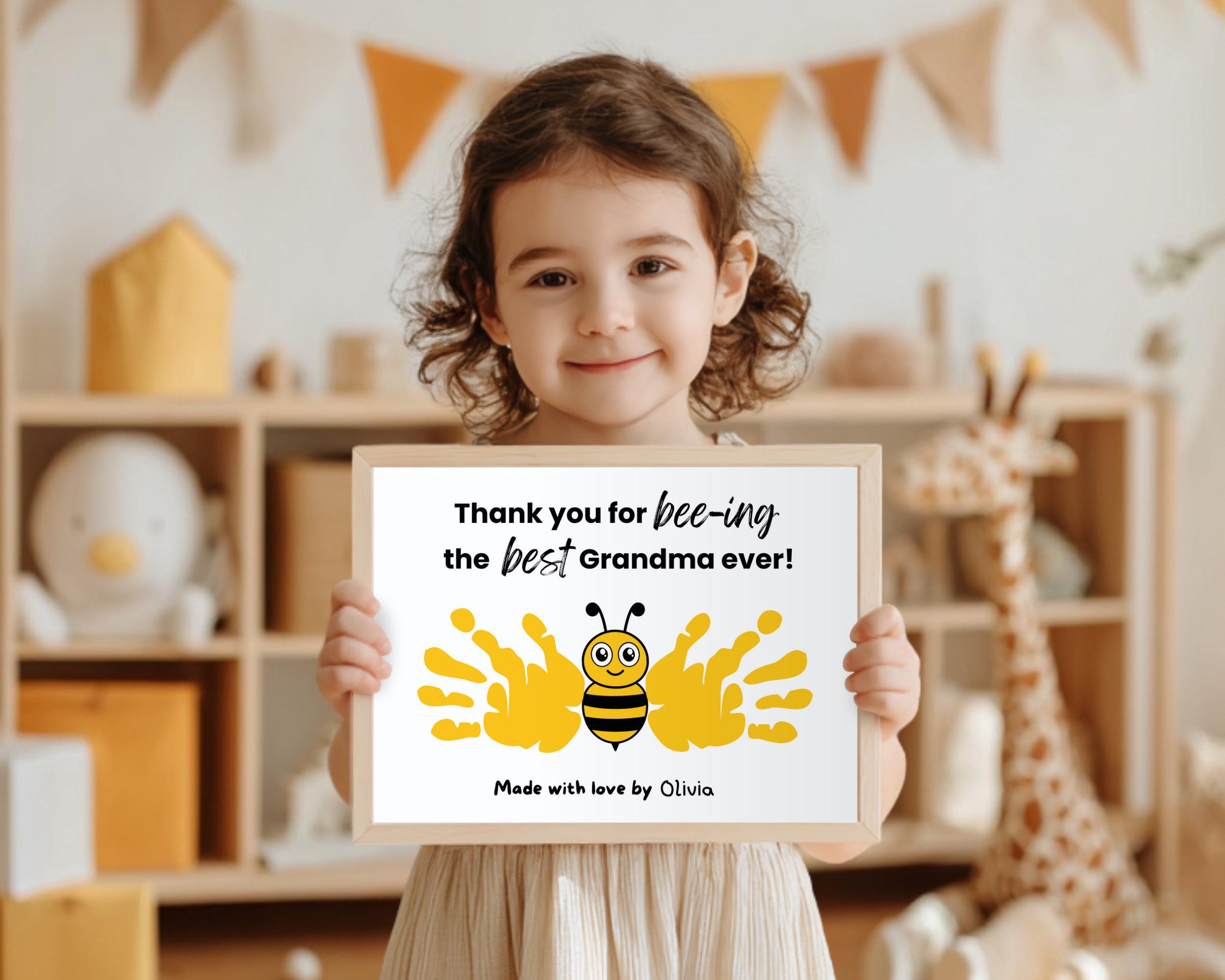 Grandparents Day Handprint Craft, Grandparents Day Handprint Art, Gift ...