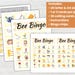 Bee Bingo Game, 50 Printable Bingo Cards, Bee Birthday Party Game, Bee ...