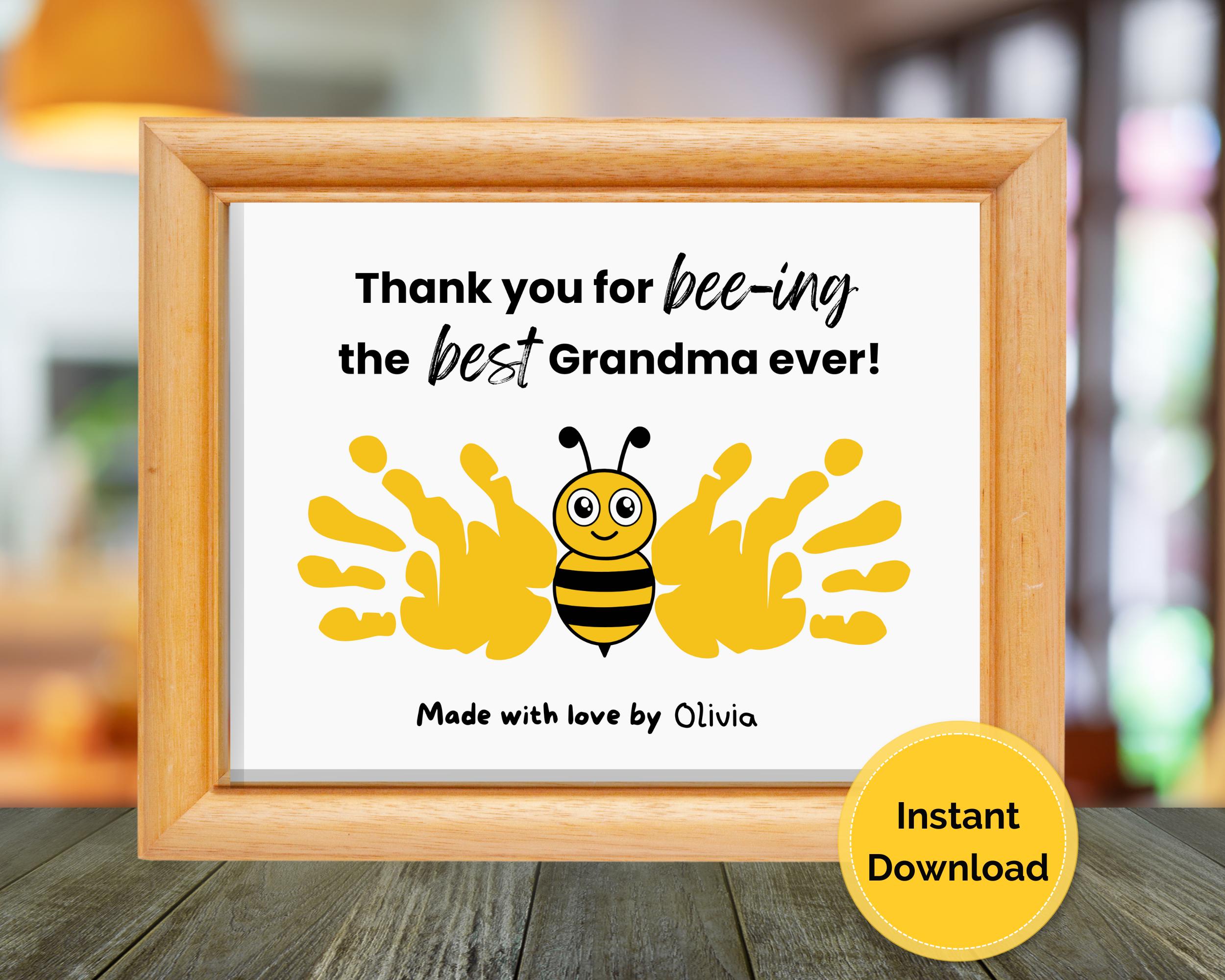 Grandparents Day Handprint Craft, Grandparents Day Handprint Art, Gift ...
