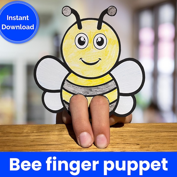 Bee Finger Puppet - Etsy