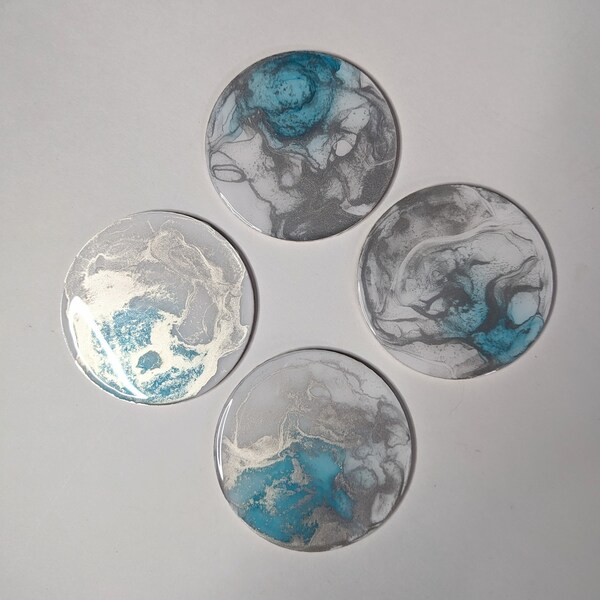 Alcohol Ink Coasters - Etsy