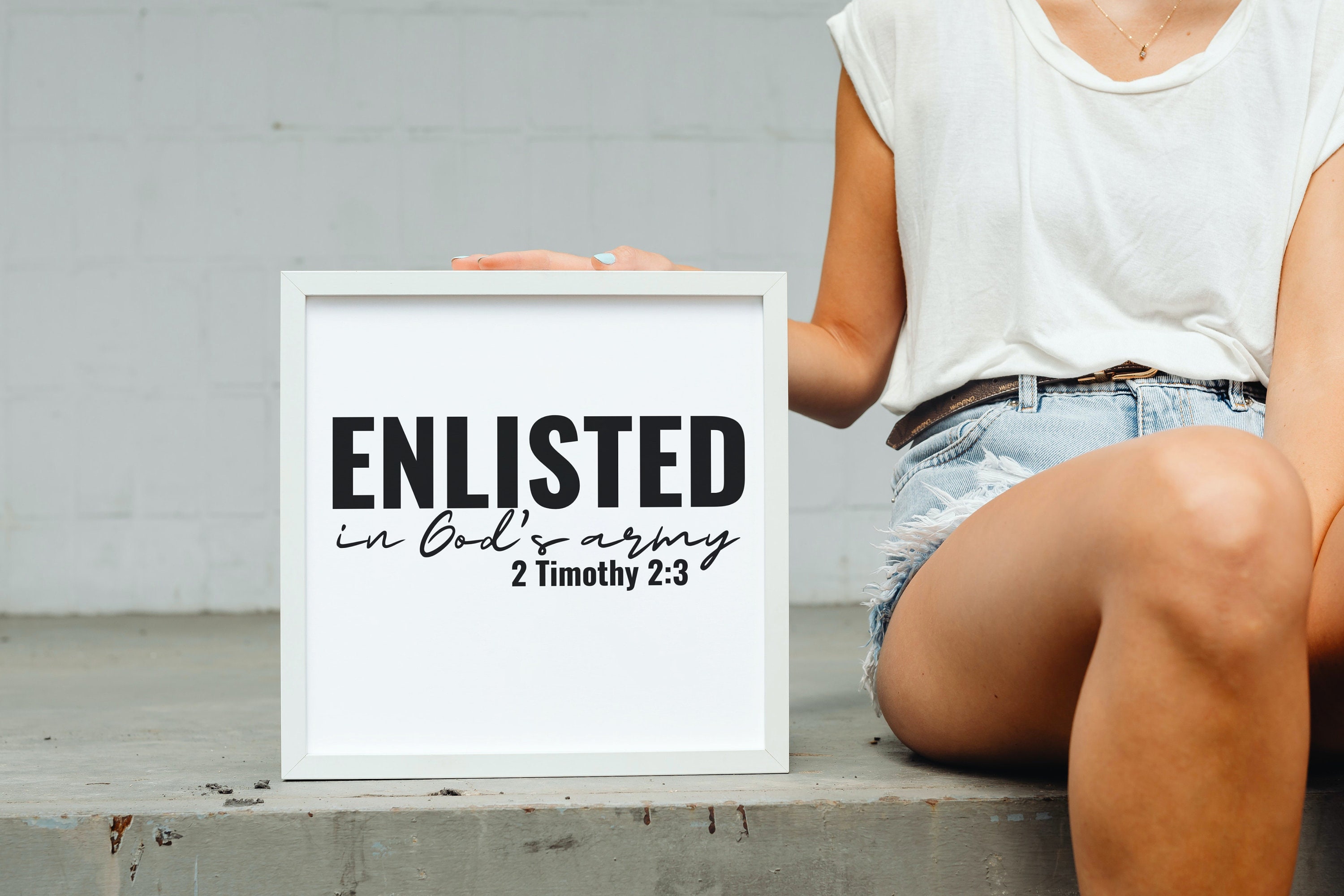 Enlisted in God's Army SVG | Bible Verse | Timothy | Christian Quote ...