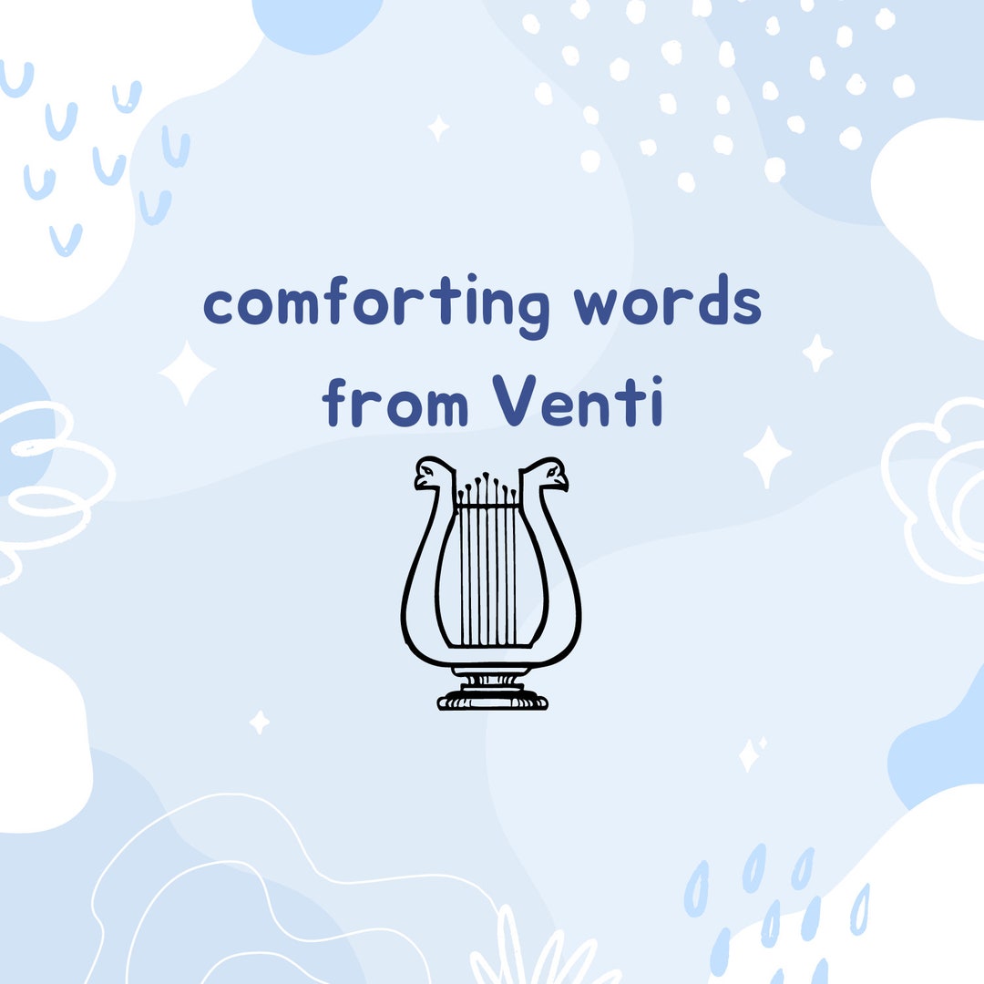 Comfort Words From Venti - Etsy