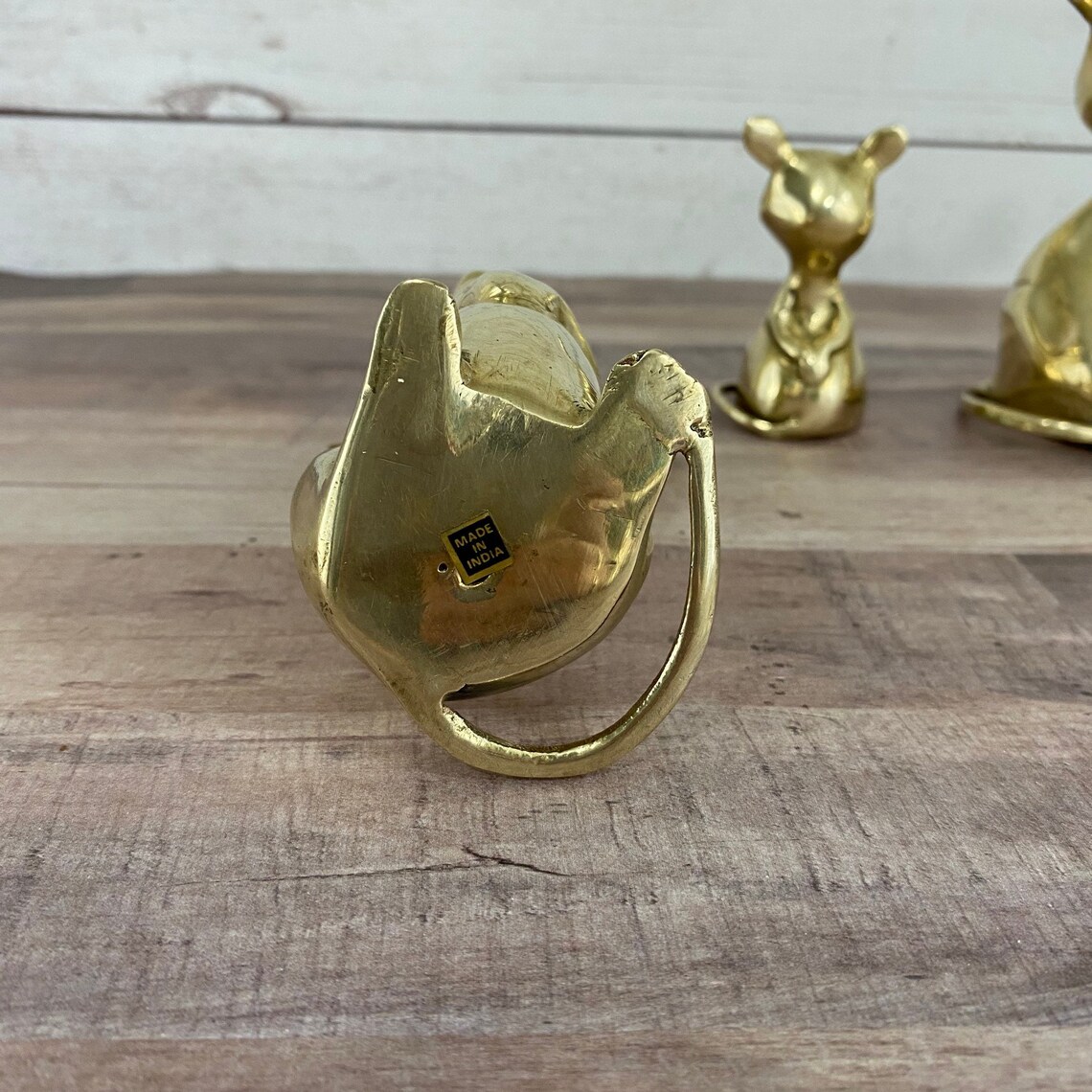 Mid-century Vintage Solid Brass Mice Animal Figurines Decor - Etsy