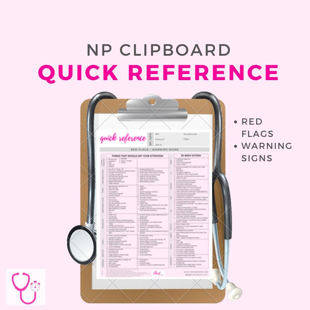 Nurse Practitioner | Top RED FLAGS + Warning Signs - Clinical Clipboard ...