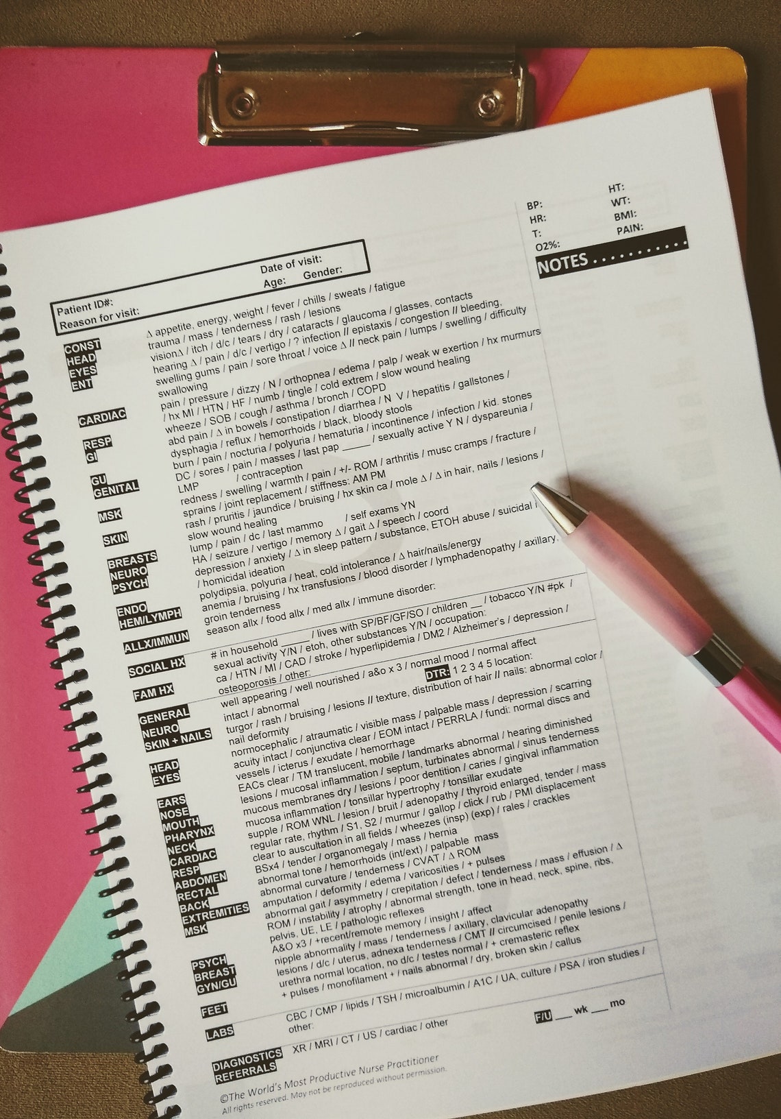 Cheat Sheets Clinical Notebook for Nurse Practitioners - Etsy