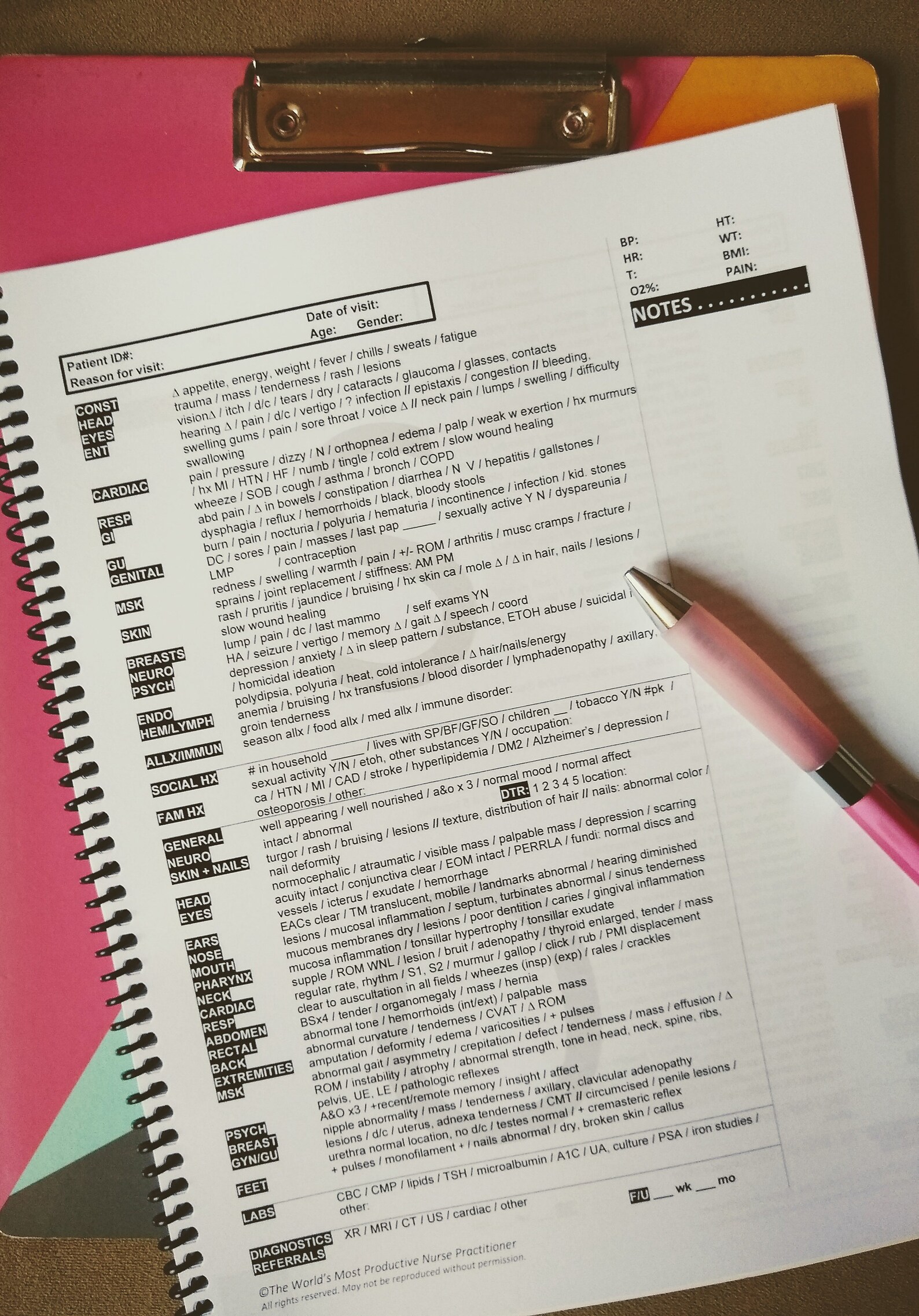 Cheat Sheets Clinical Notebook for Nurse Practitioners - Etsy