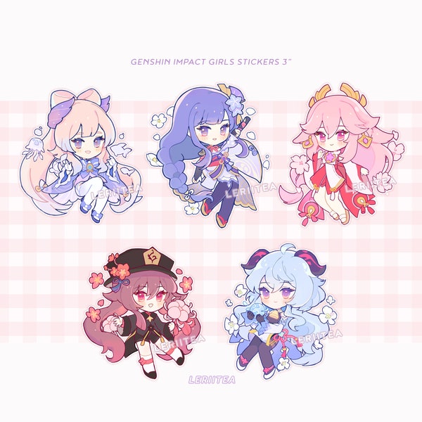 Genshin Raiden Sticker - Etsy