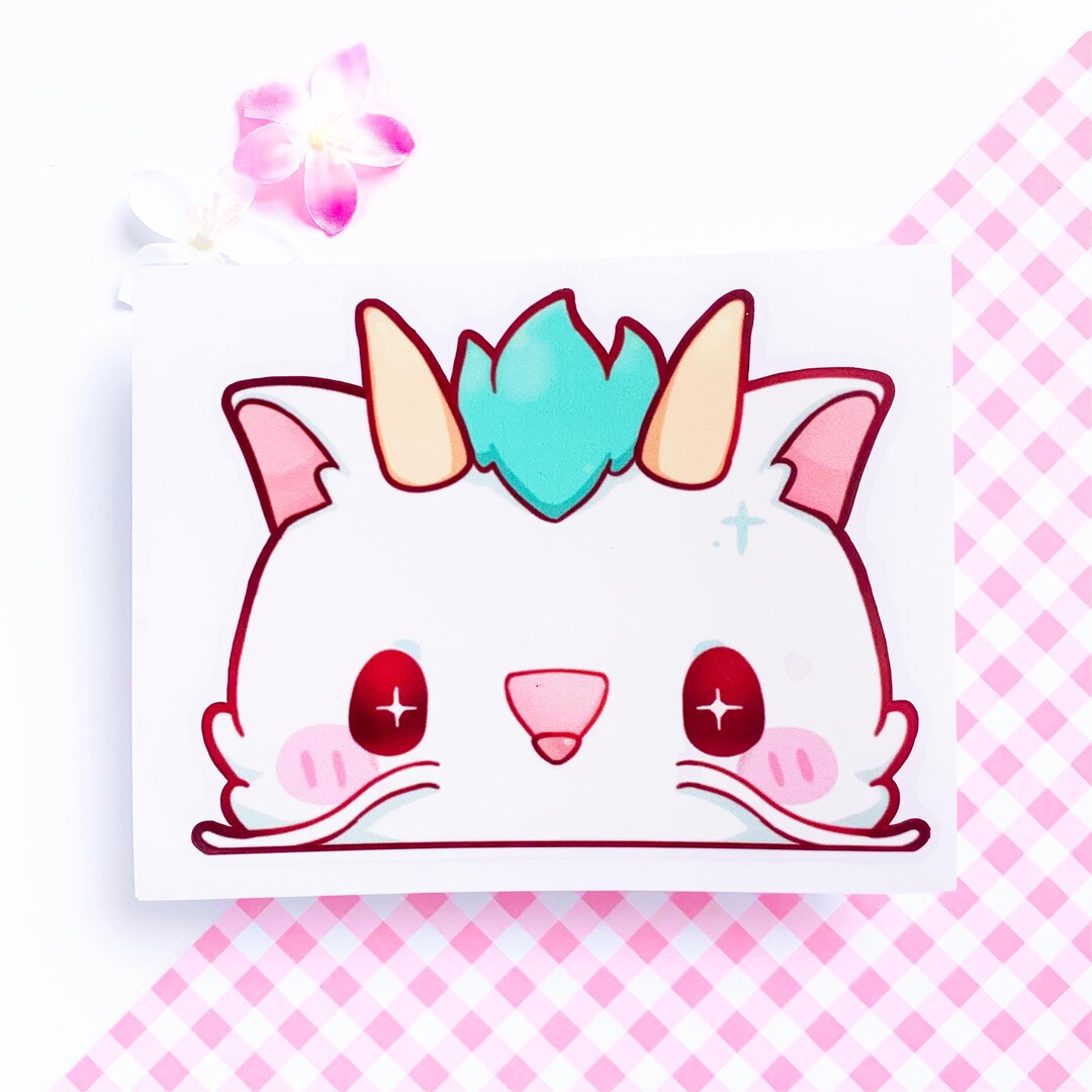 Haku Dragon Ghibli Large Peeker Stickers | Cute Matte Waterproof ...