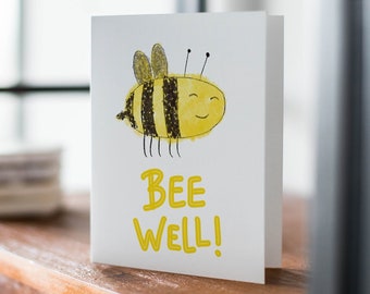 Bee Card Get Well - Etsy