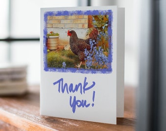 Chicken Thank You Card - Etsy