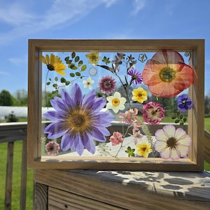 Personalized Birth Flower Frame Birthday Gift for Mom, Custom Floral ...