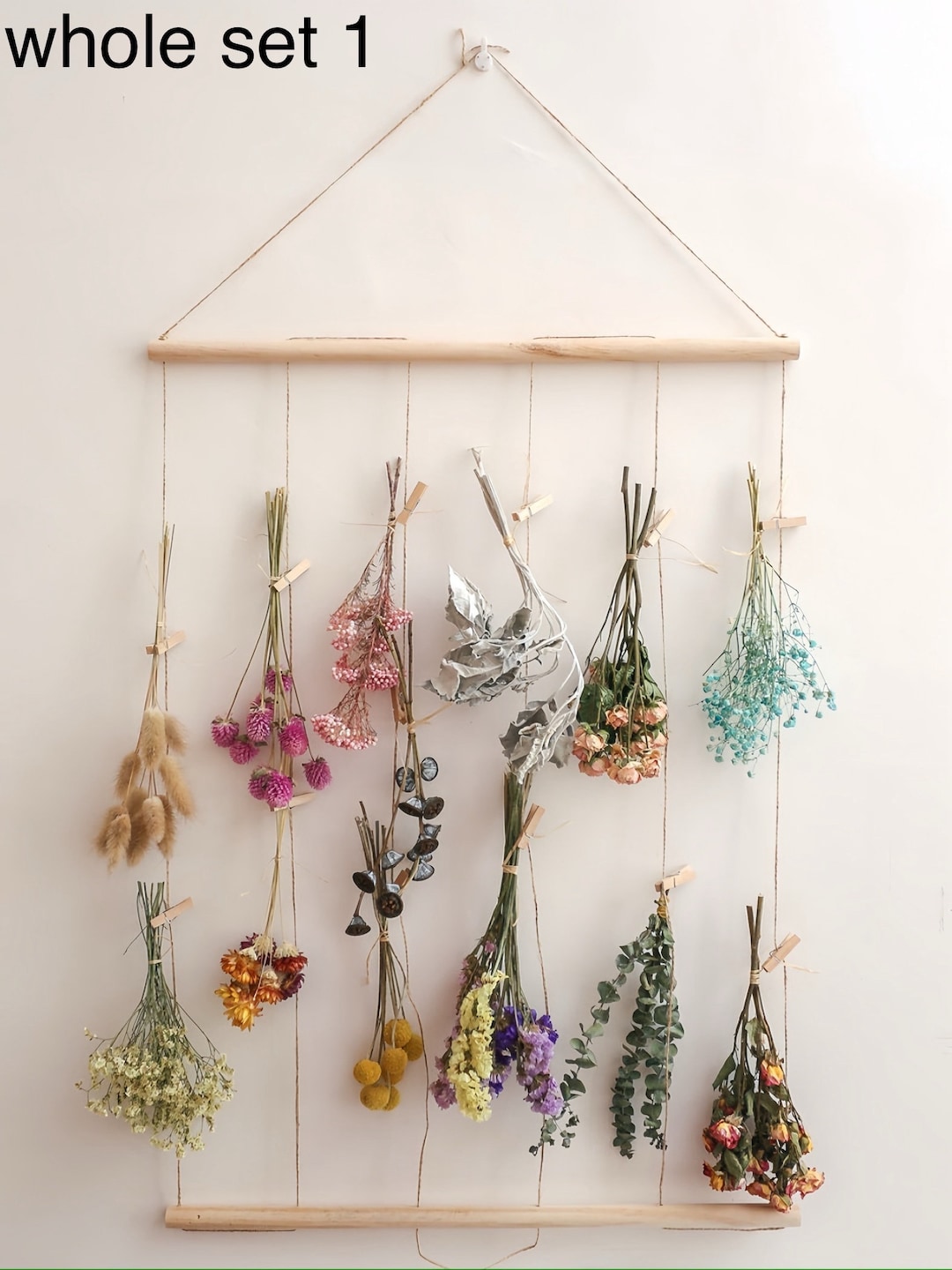 Large Size Floral Wall Hanging,dried Flower Wall Hanging,dried Flower ...