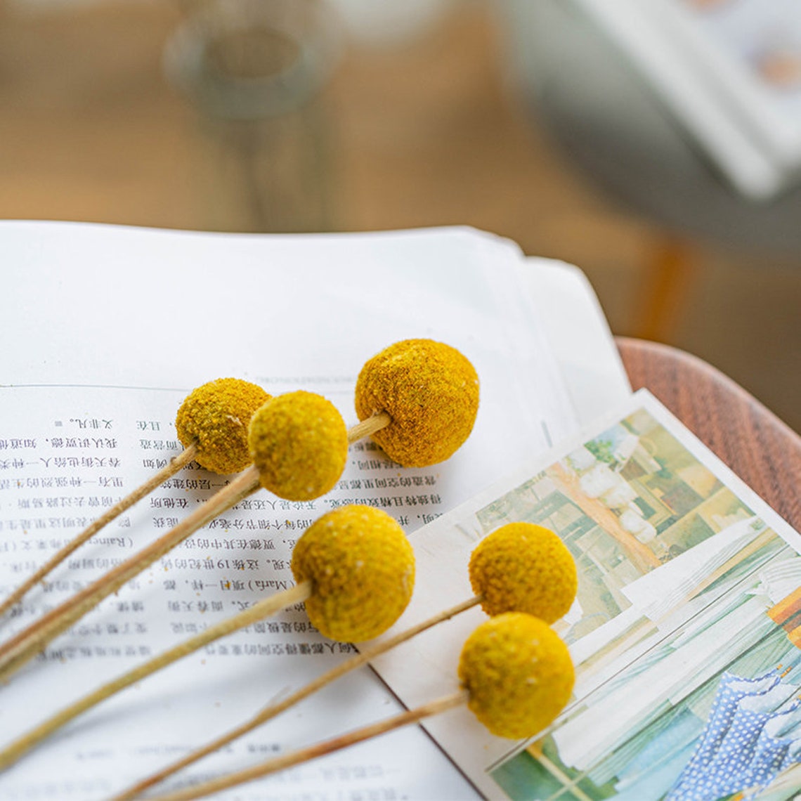 20 Stems Dried Billy Balls Dried Yellow Flowers Billy - Etsy