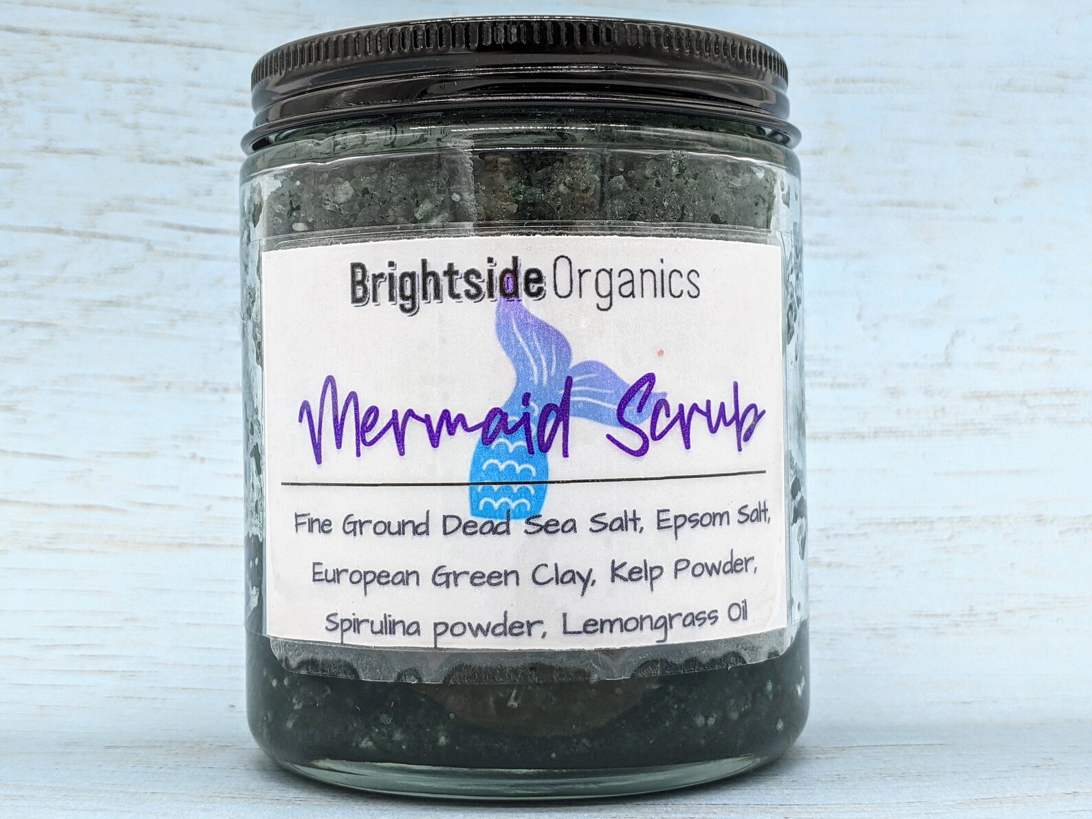 Mermaid Body Scrub With Dead Sea Salts & Kelp All Natural - Etsy