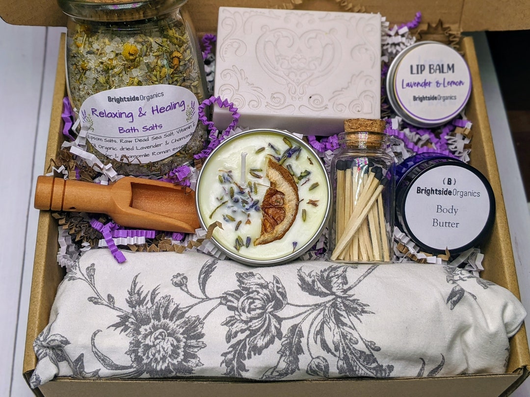Spa Gift Box | Relaxing Lavender Gift Set | Self Care Kit | Relaxation ...