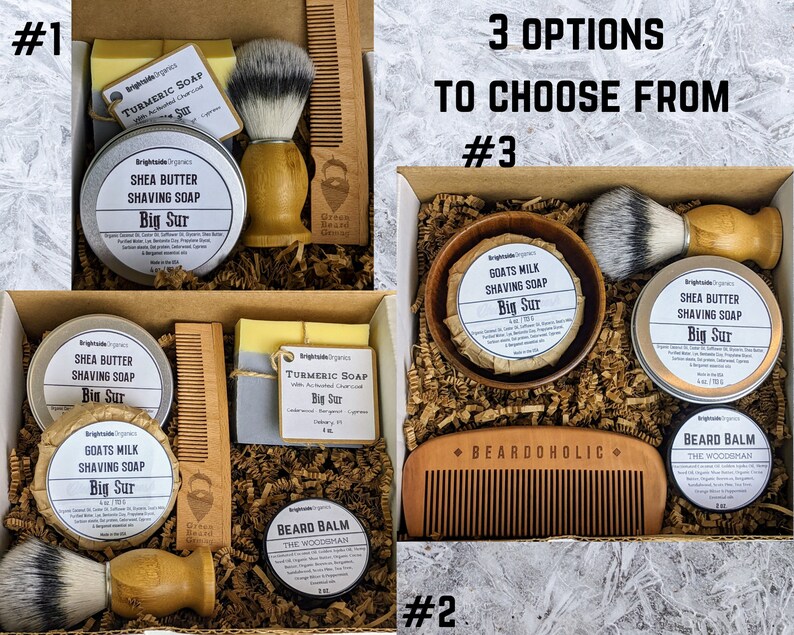 Men's Shave Kit | Mens Grooming Kit | All Natural Shaving + Grooming ...