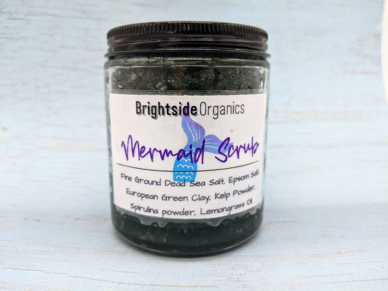 Mermaid Body Scrub With Dead Sea Salts & Kelp All Natural - Etsy