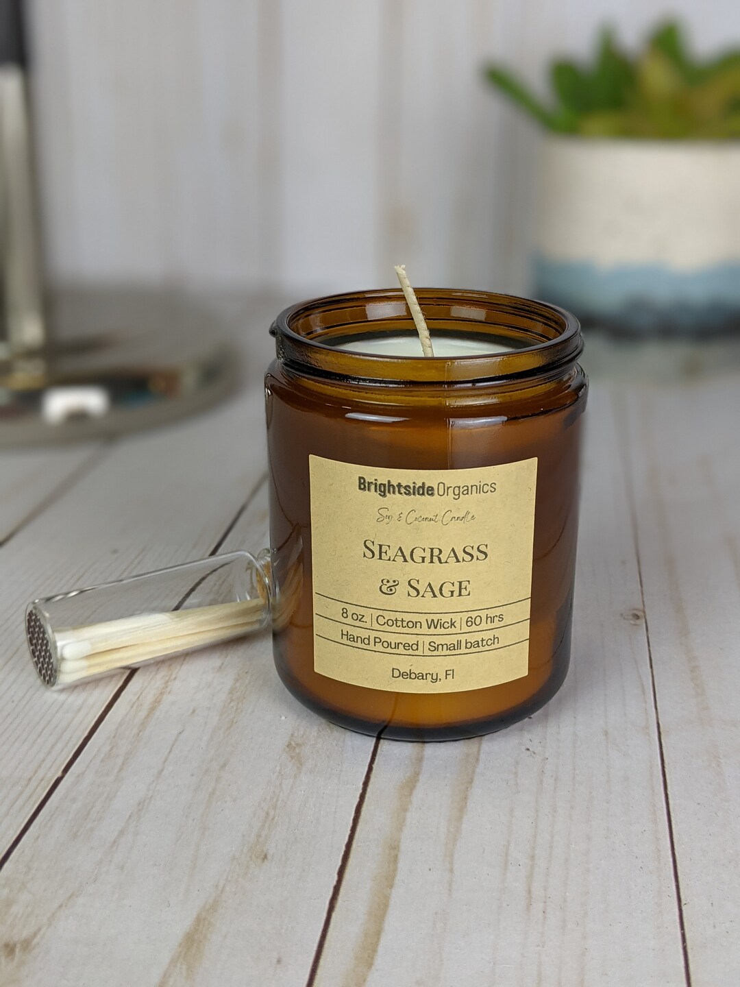 Seagrass and Sage Candle | Sage Candle | Jar Candle | Ocean Candle ...