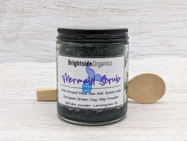 Mermaid Body Scrub With Dead Sea Salts & Kelp All Natural | Etsy