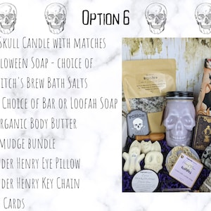 Goth Girl Gift | Skull Candle Gift Box | Halloween Pamper Hamper ...